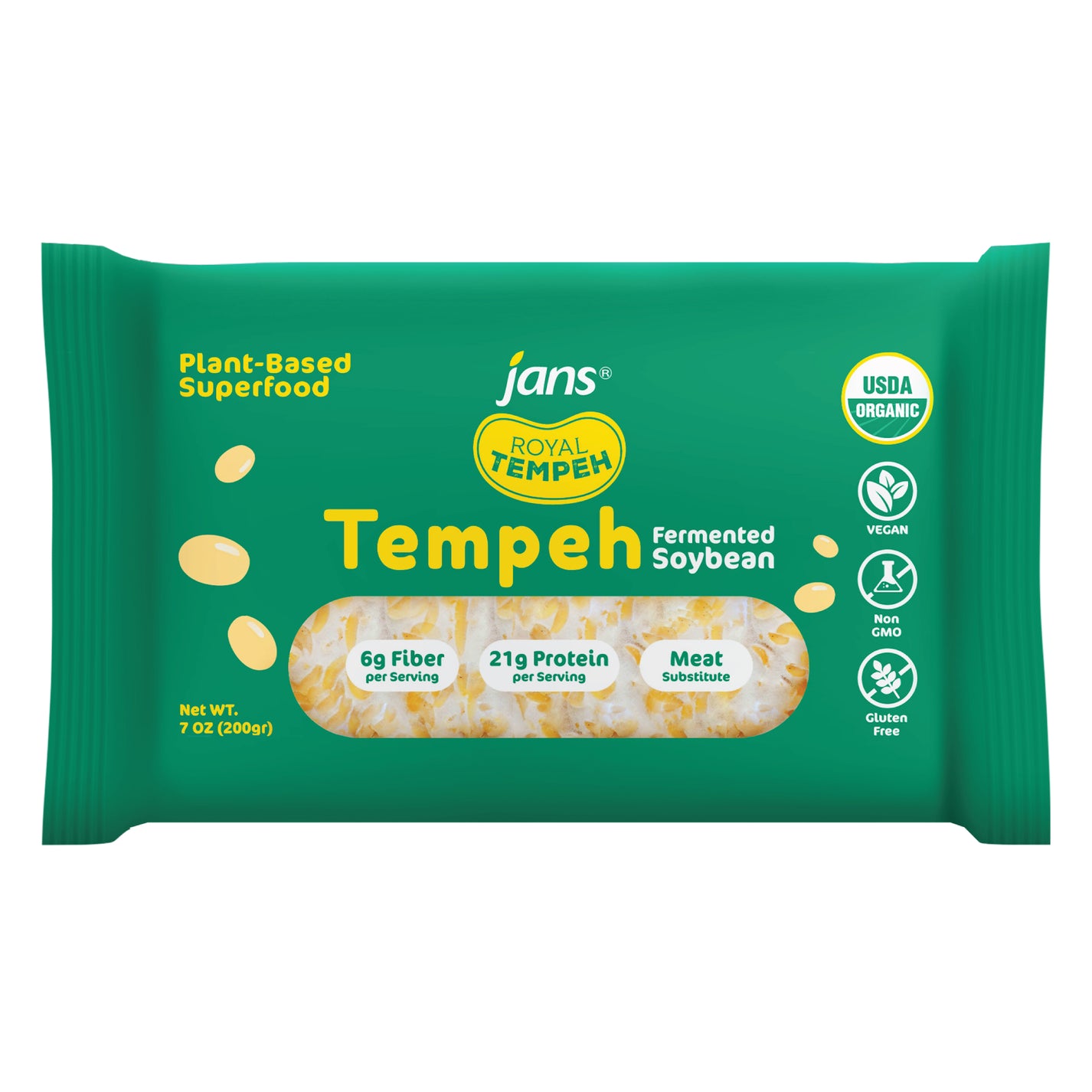 Royal Tempeh Frozen Tempeh Block | Protein-Rich & Versatile Vegan ...