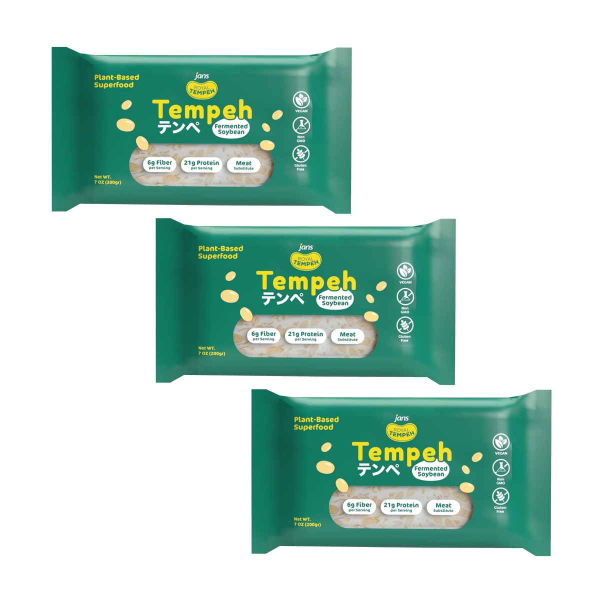 Royal Tempeh Frozen Tempeh Block | Protein-Rich & Versatile Vegan ...