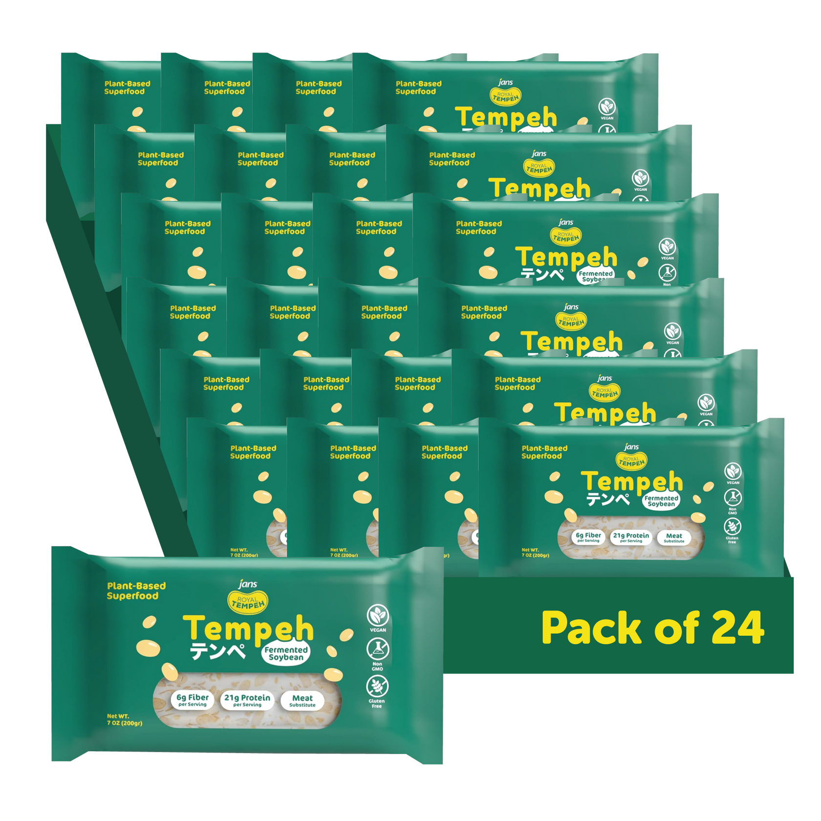 Royal Tempeh Frozen Tempeh Block | Protein-Rich & Versatile Vegan ...