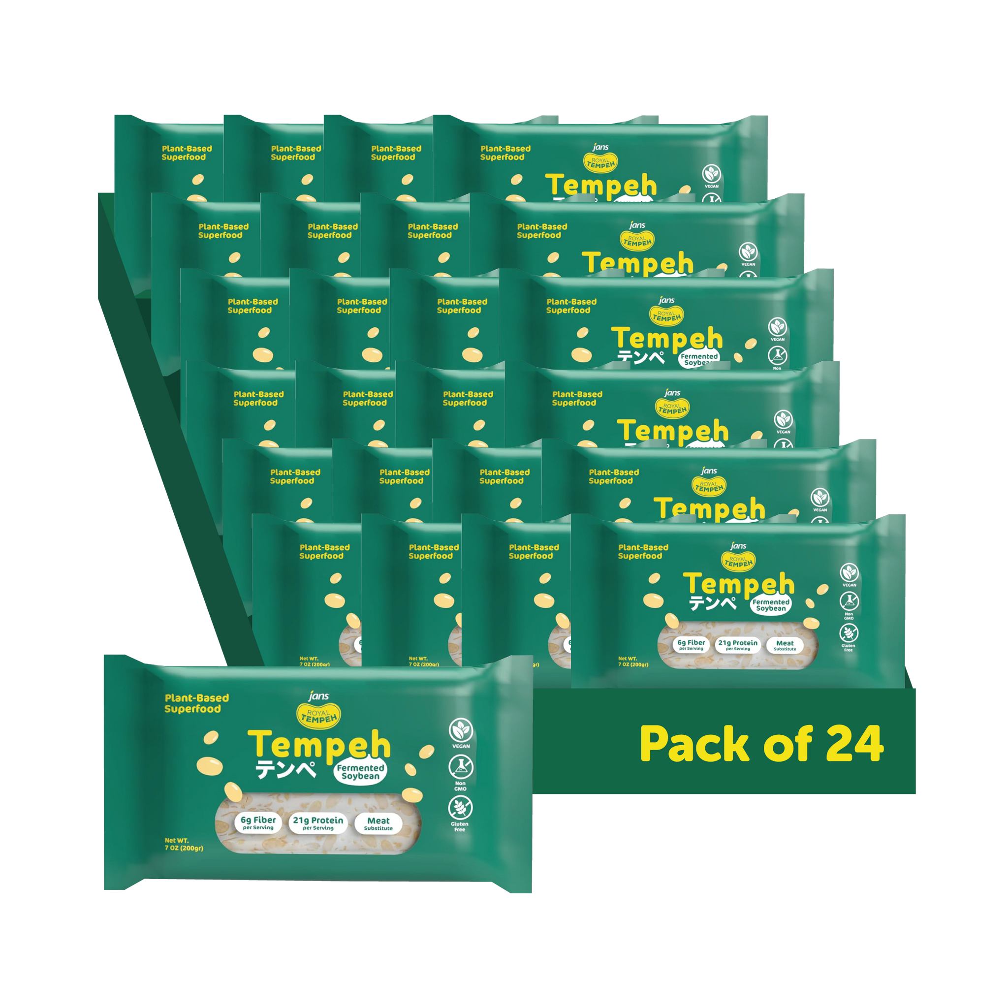 Royal Tempeh Frozen Tempeh Block | Protein-Rich & Versatile Vegan ...
